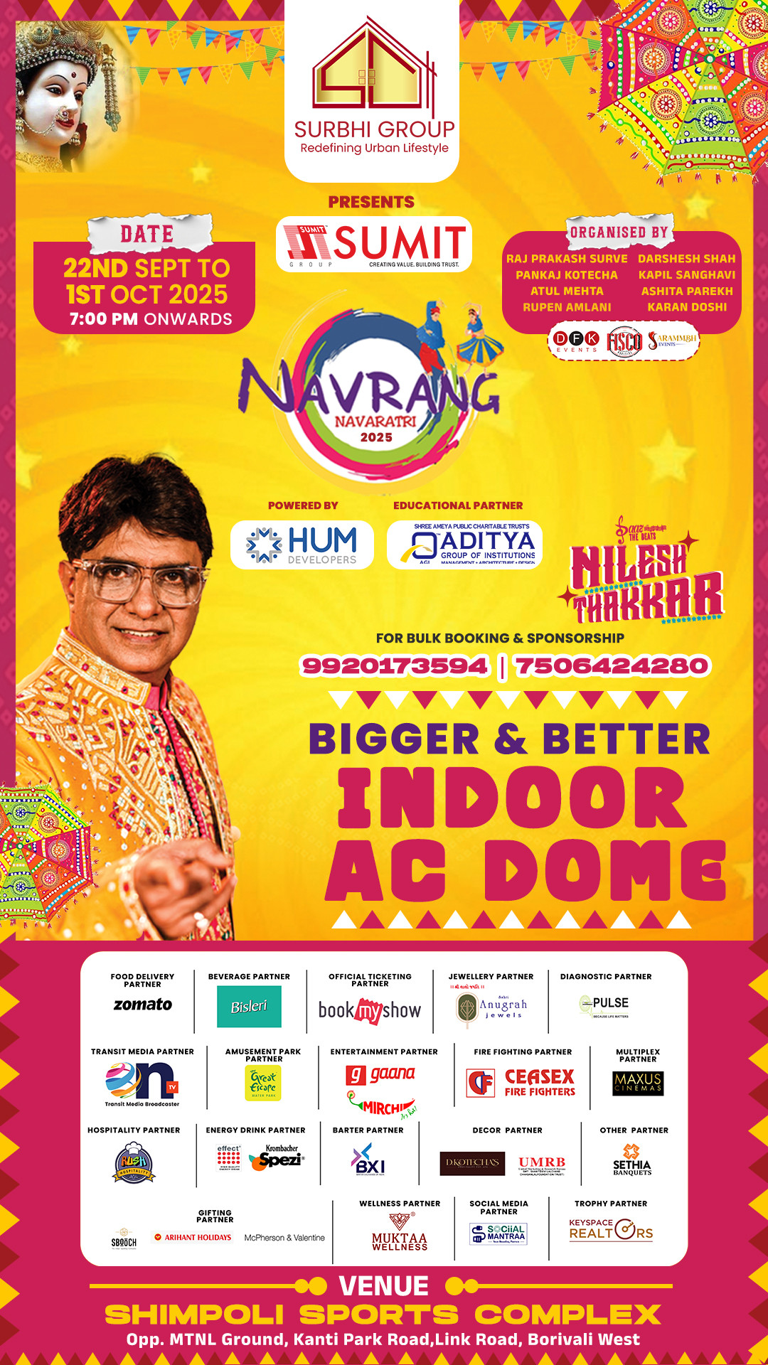 Navrang Navratri 2025 with Nilesh Thakkar | Mumbai Garba Nights