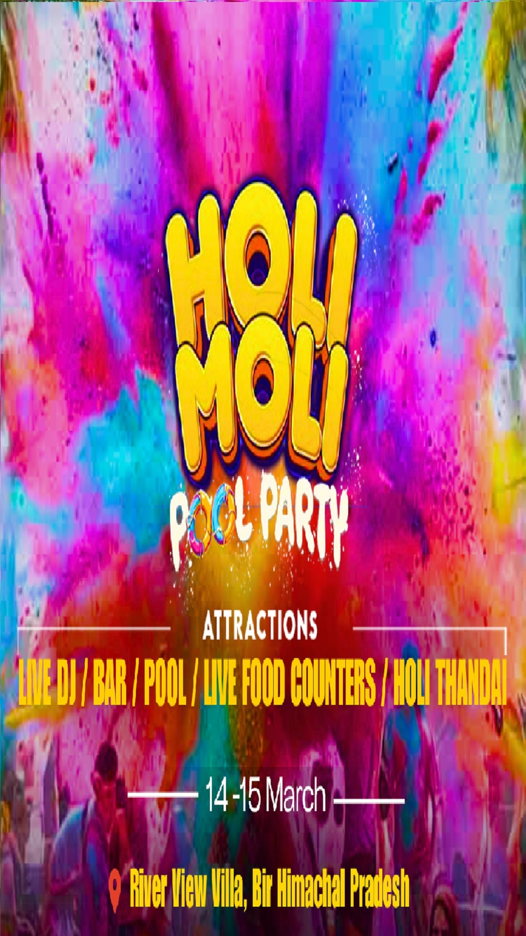 Holi Moli Pool Party - Book Tickets on Mepass