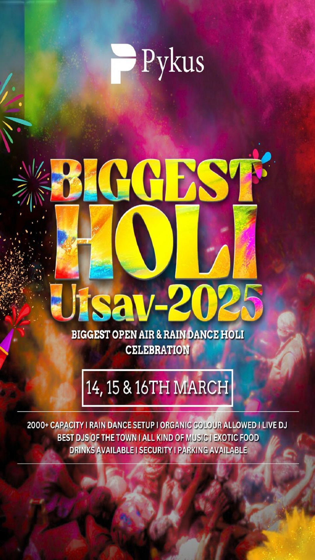 Biggest Holi Utsav- 2025 - Book Tickets on Mepass